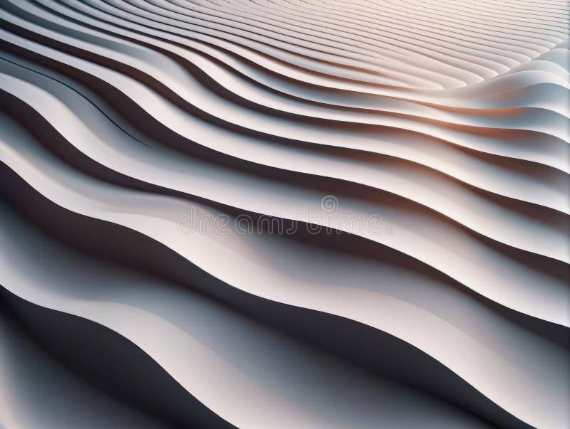 Abstract Silver Metal Waves Stock Illustration - Illustration of color ...