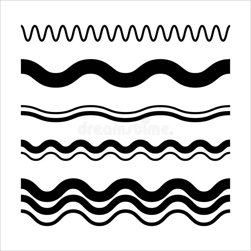 Wave Line, Abstract Zigzag Curves, Seamless Pattern Texture Design ...