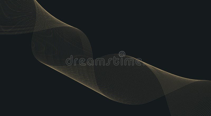 Wave Line Background with Smooth Shape. Beautiful Wavy Line on a White ...