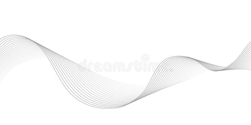 Wave Line Background with Smooth Shape. Stock Vector - Illustration of ...