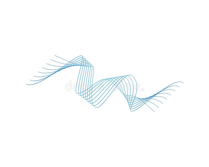 Wave Line Color Logo Vector Stock Vector - Illustration of music ...