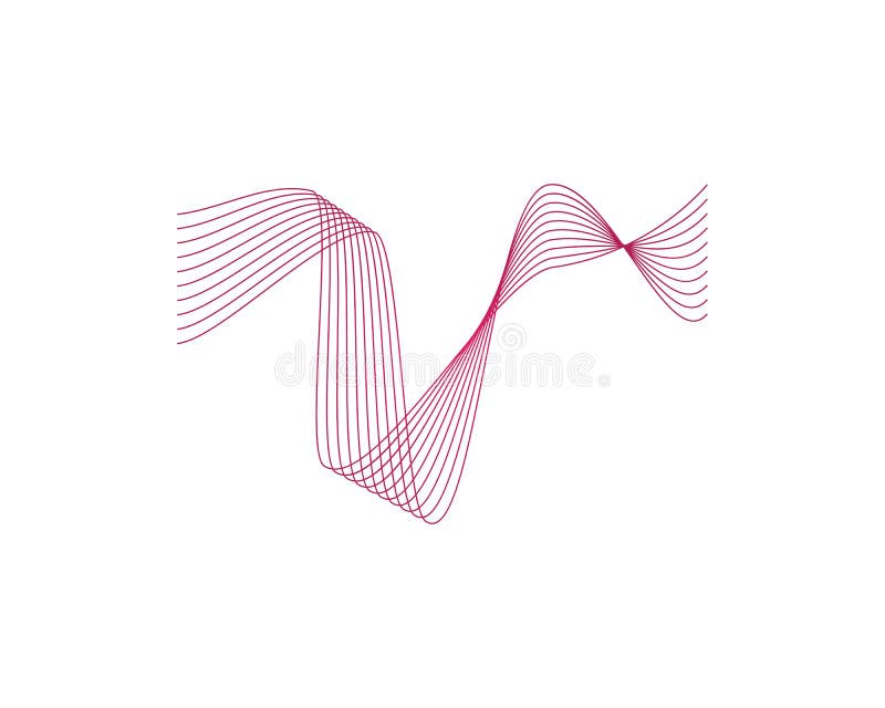 Wave Line Color Logo Vector Stock Vector - Illustration of graphic ...