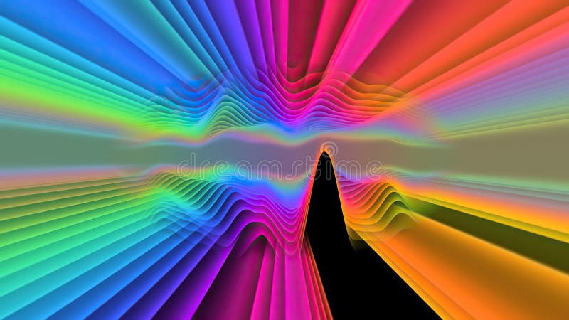 Wave Line Flowing Rainbow Color Stock Illustration - Illustration of ...
