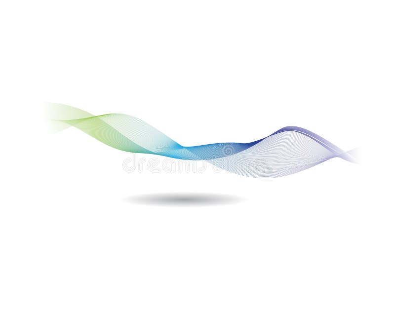 Wave line illustration stock vector. Illustration of stream - 161236923