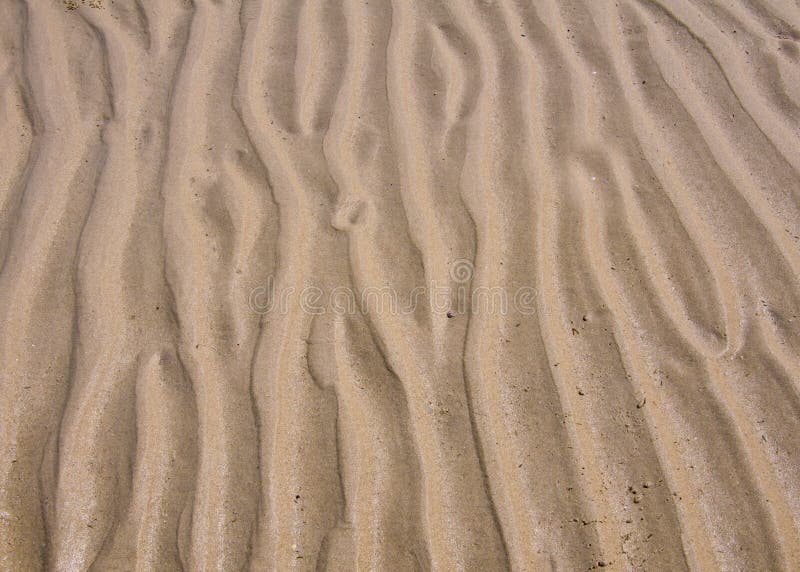 Wave Line Pattern in Beach Sand Stock Image - Image of dark, ocean ...
