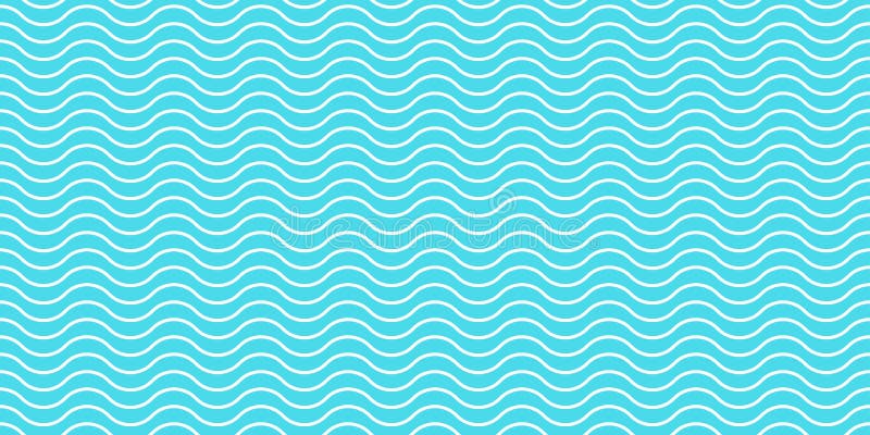 Wave Vector Seamless Pattern, Black and White Curvy Wavy Background ...