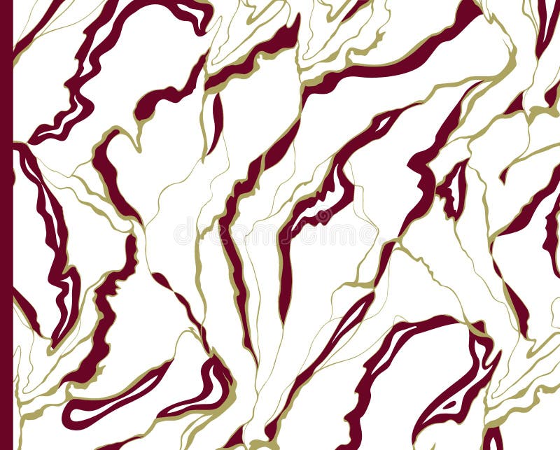 Wave Line Print Textile Design Stock Illustration - Illustration of ...