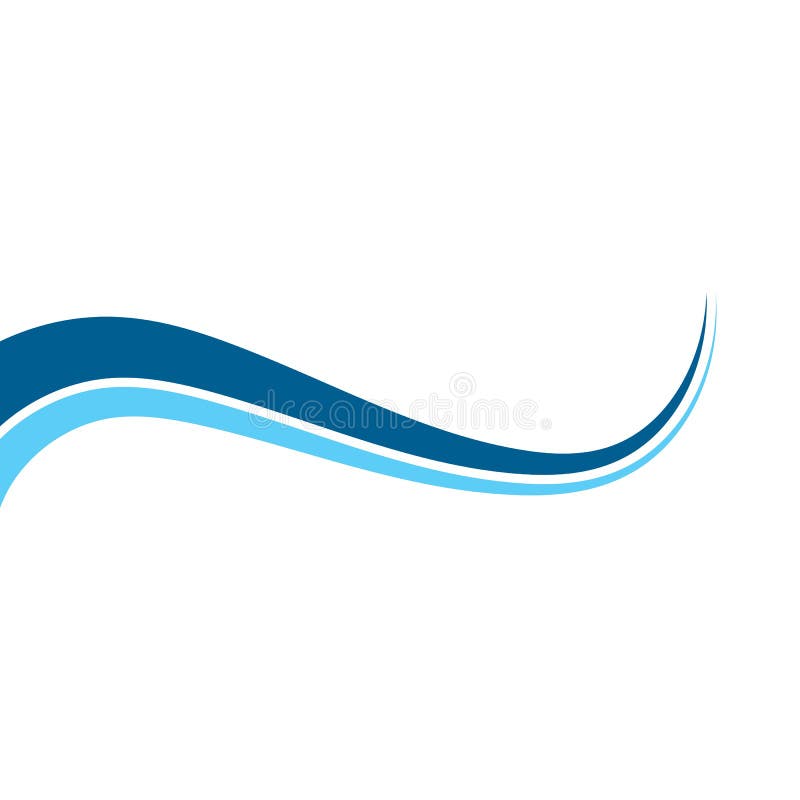 Wave Line Vector Concept Illustration Stock Vector - Illustration of ...