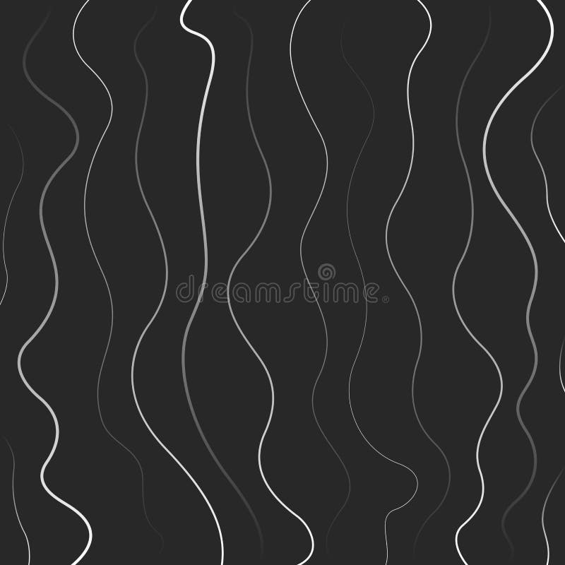 Wave Lines Black Background Abstract Design Vector Stock Vector ...