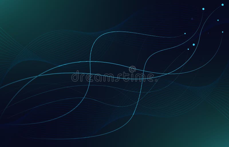Wave Lines Digital Network Connection Internet Computer Technology ...