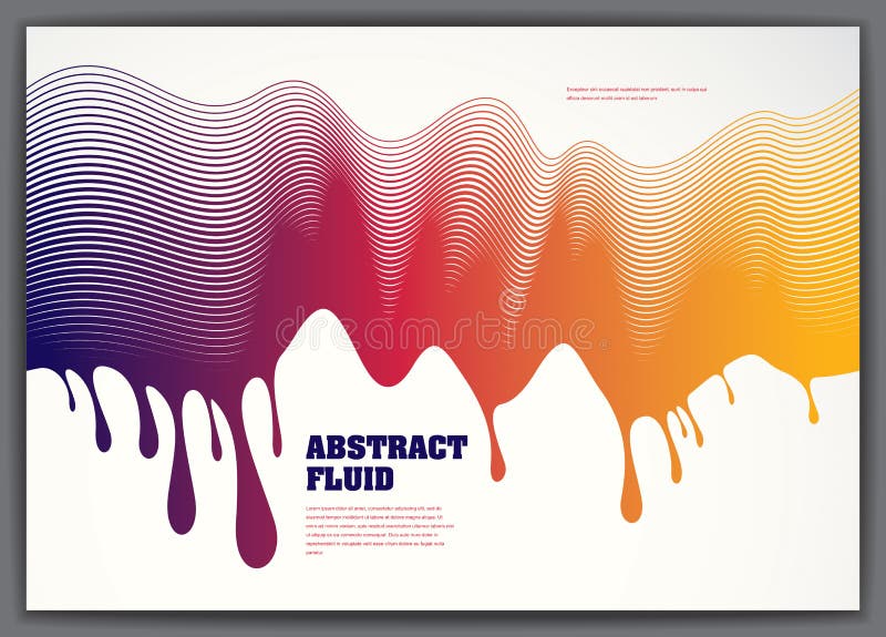 Wave Lines Fluid Vector Abstract Background 3d Dynamic Stripes Stock Vector Illustration Of