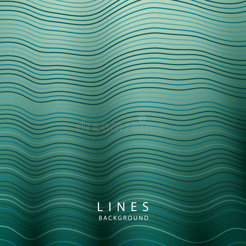 Wave Lines Pattern An Abstract Stripe Background Vector Stock Vector Illustration Of Curve