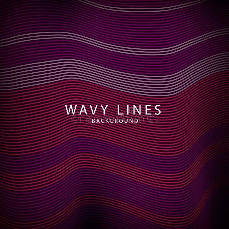 Wave Lines Pattern An Abstract Stripe Background Vector Stock Vector