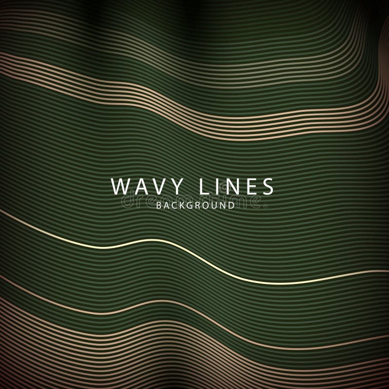 Wave Lines Pattern An Abstract Stripe Background Vector Stock Vector Illustration Of Dynamic