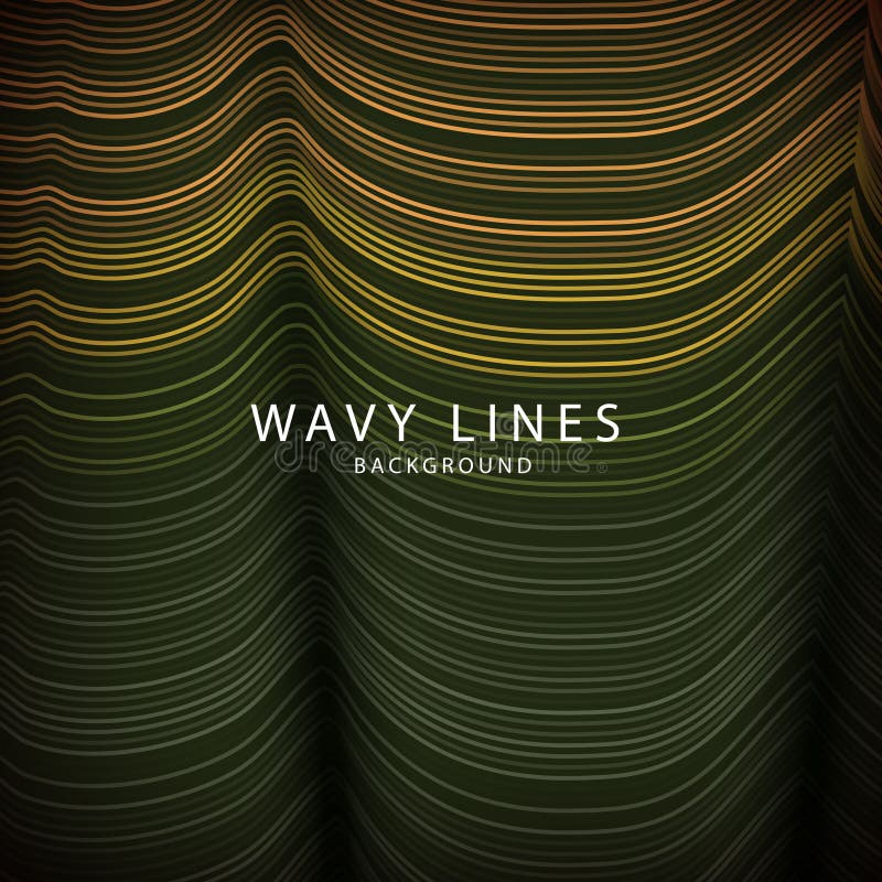 Wave Lines Pattern An Abstract Stripe Background Vector Stock Vector Illustration Of Clean