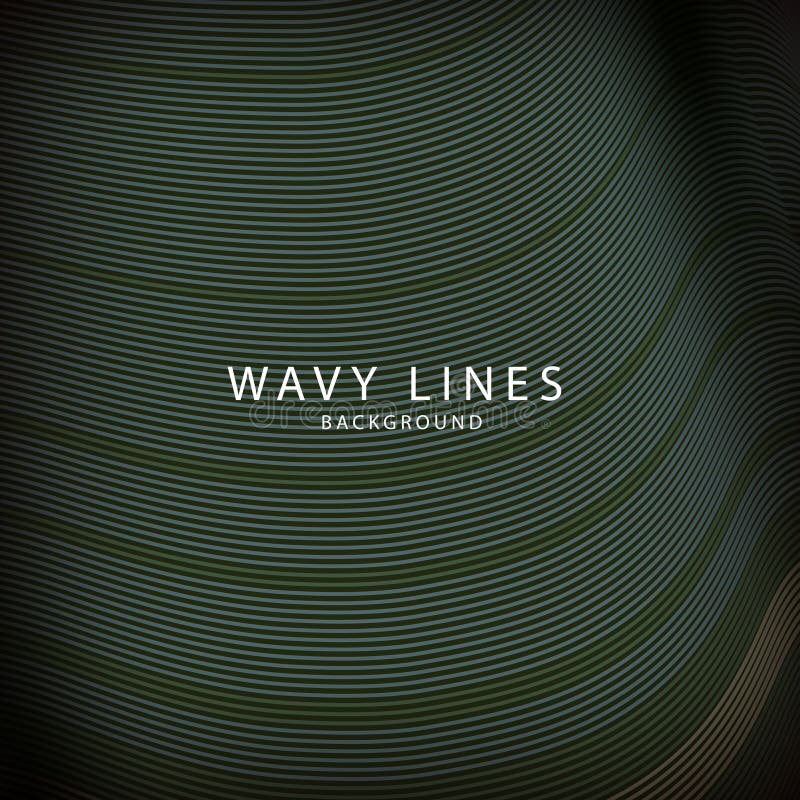 Wave Lines Pattern An Abstract Stripe Background Vector Stock Vector Illustration Of Fashion