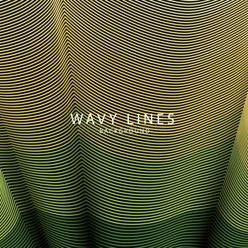Wave Lines Pattern An Abstract Stripe Background Vector Stock Vector