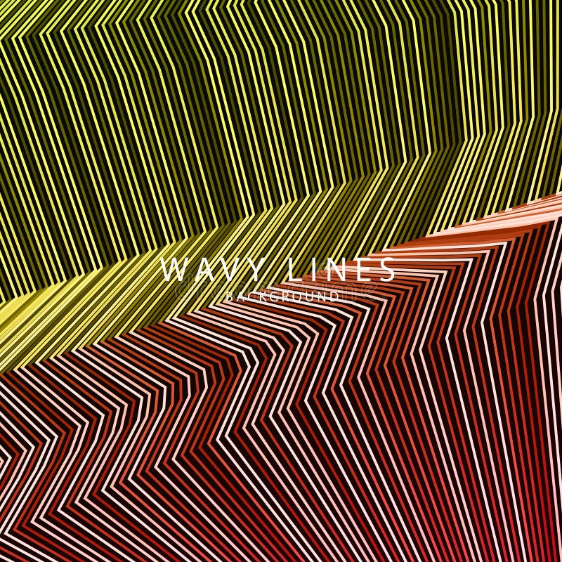 Wave Lines Pattern An Abstract Stripe Background Vector Stock Vector Illustration Of Creative