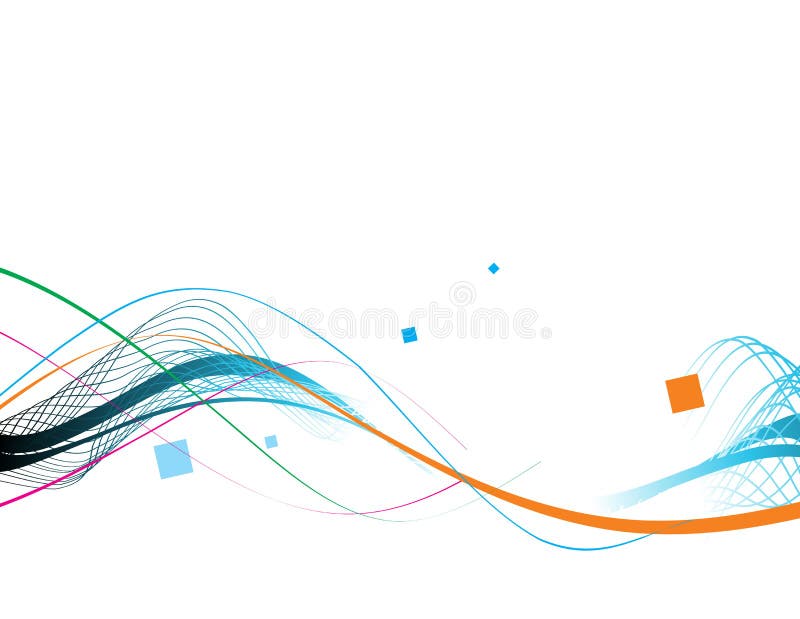 Wave Lines Sample Text Vector Illustration Stock Vector - Illustration ...