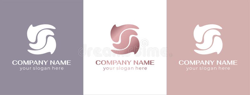 Wave Logo. Abstract Universal Logo for Business. Elegant Flowing Lines ...