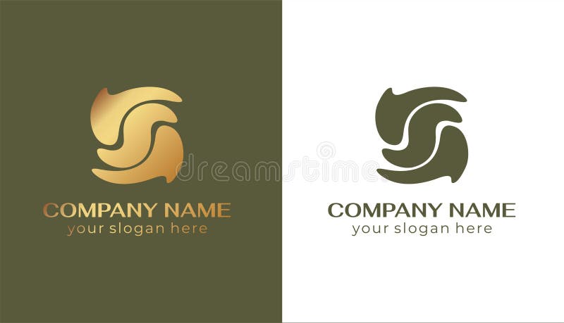 Wave Logo. Abstract Universal Logo for Business. Elegant Flowing Lines ...