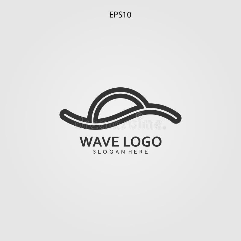 Wave Logo Design Minimalist and Elegant Concept Stock Illustration ...