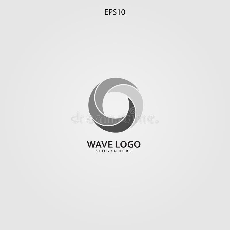 Wave Logo Design Minimalist and Elegant Concept Stock Illustration ...