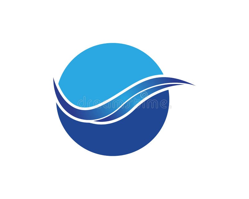 Wave logo design template stock vector. Illustration of shape - 118542932