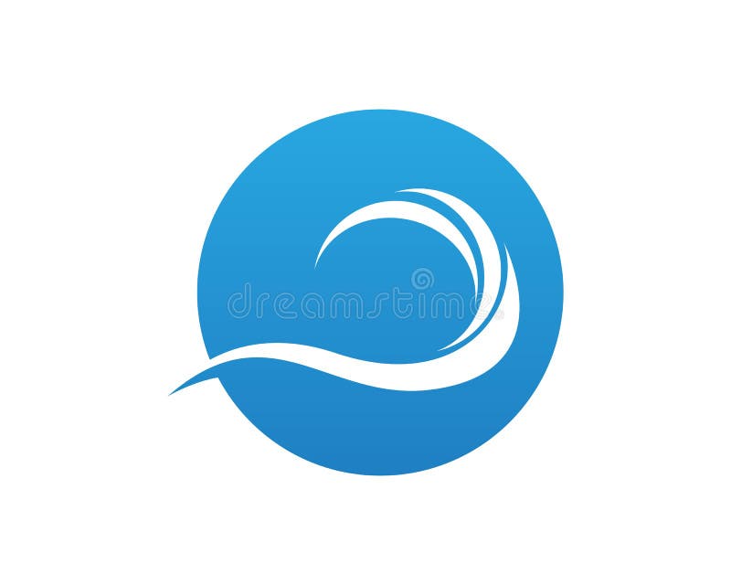 Wave Logo Design Template stock vector. Illustration of stream - 126591455
