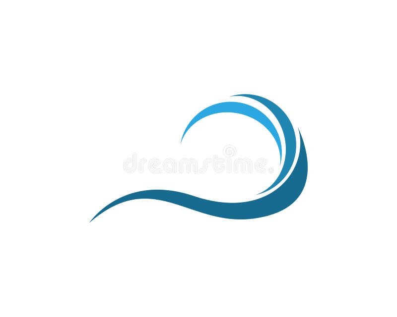 Wave Logo Design Template stock vector. Illustration of logo - 126591458