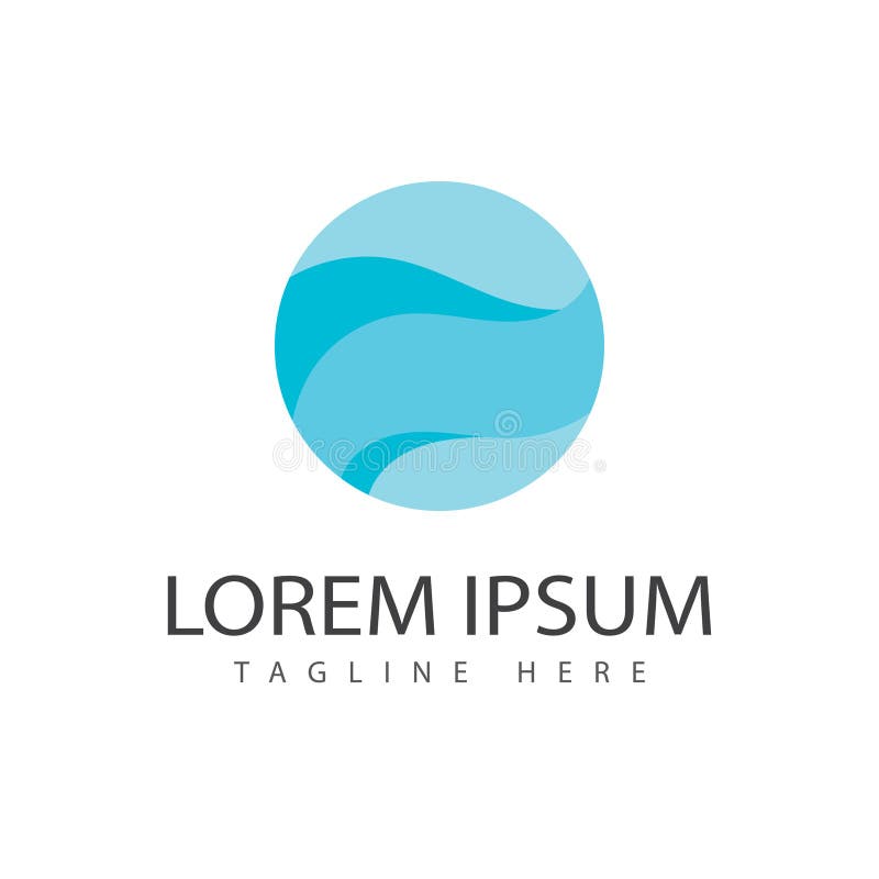 Wave Logo Vector Symbol Template Stock Vector - Illustration of flow ...