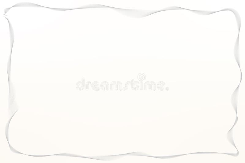 A Wave of a Long Black Line in the Form of a Frame on a Light ...