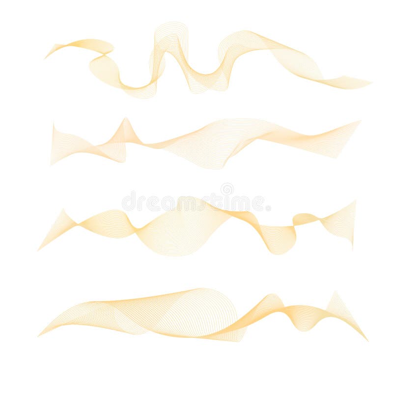 Wave Of Many Lines With Flow Curve. Stock Photo - Image of layout, form ...