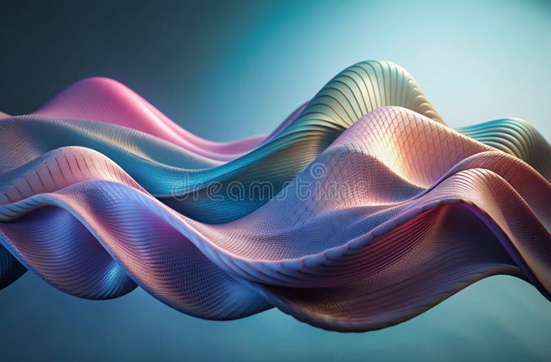 Wave Mesh Patterns, Calming Gradient Backgrounds, Generative Ai Stock ...