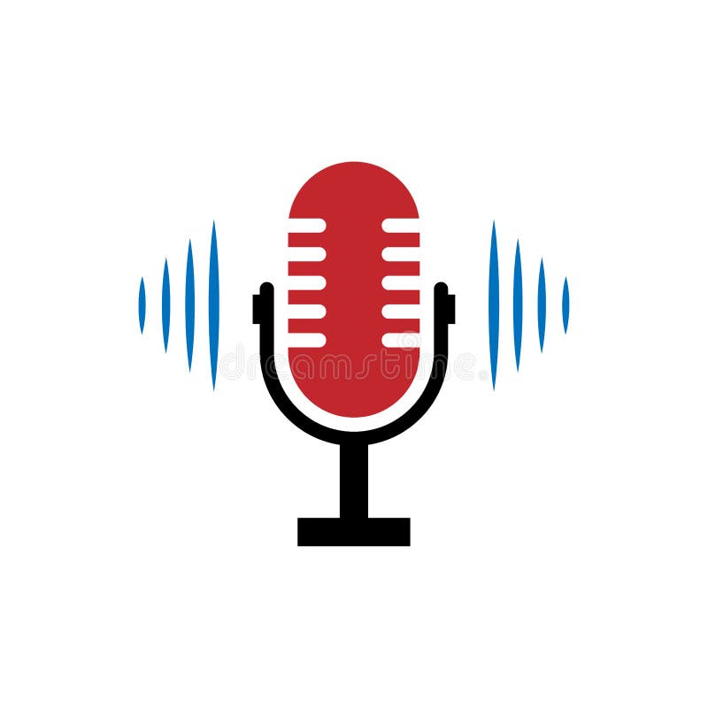 Wave Microphone Icon. Phone Icon Set. Player Concept Button. Vector ...