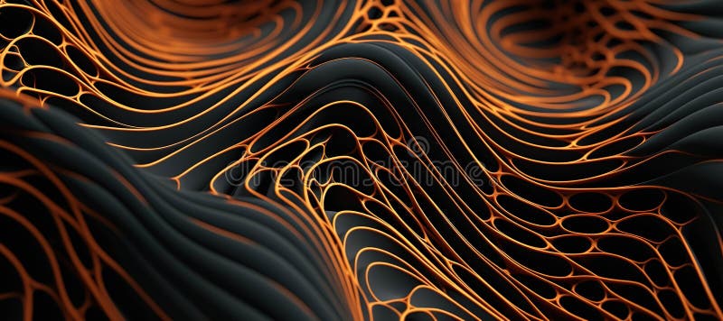 Wave Motif Pattern with Hole Background Stock Illustration ...