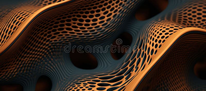 Wave Motif Pattern with Hole Background Stock Illustration ...
