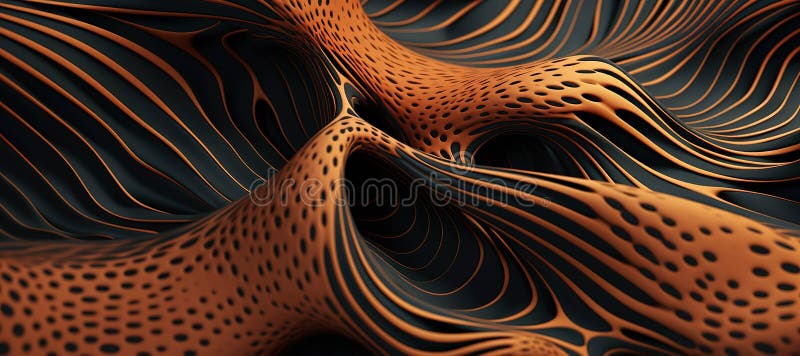 Wave Motif Pattern with Hole Background Stock Illustration ...