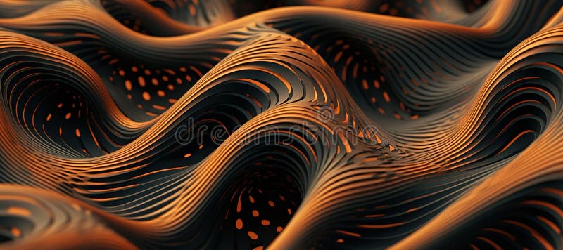 Wave Motif Pattern with Hole Background Stock Illustration ...