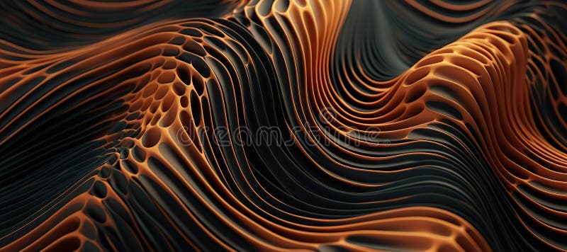 Wave Motif Pattern with Hole Background Stock Illustration ...