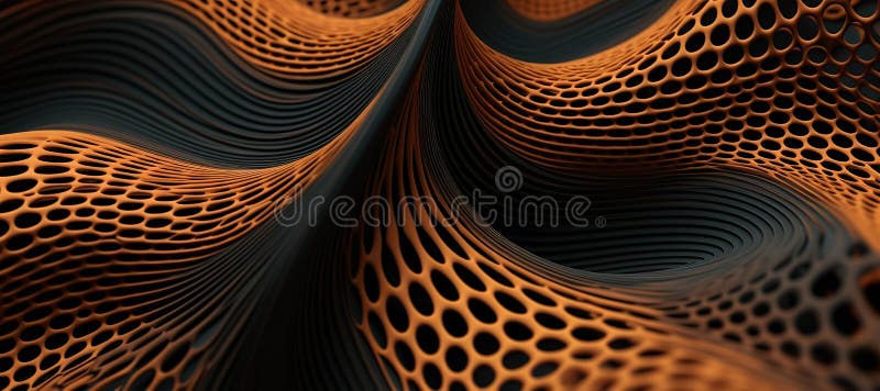 Wave Motif Pattern with Hole Texture Background Stock Illustration ...