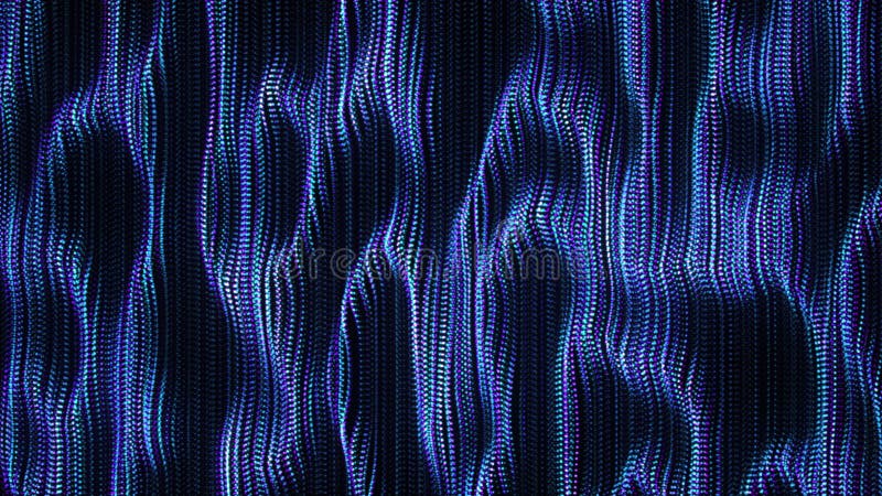 Wave Motion of Surface Made of Vertical Dotted Lines Stock Footage ...