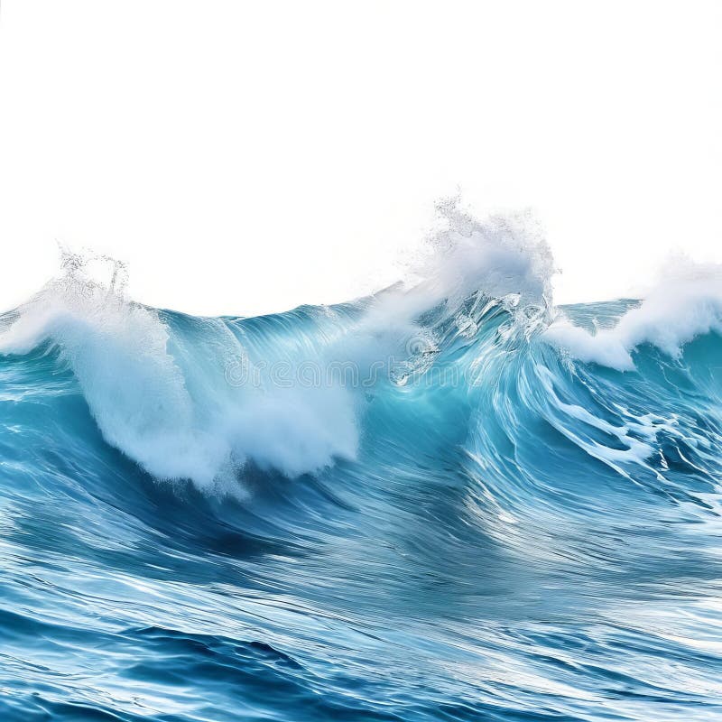 Wave a Moving Ridge of Water that Forms on the Surface of a Bdy Stock ...