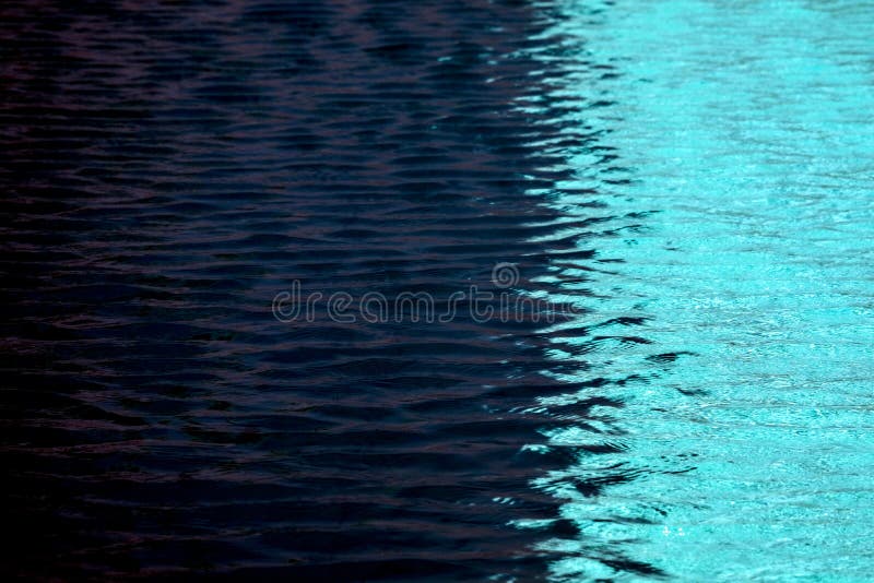Wave Moving by Wind on Water Surface of Swimming Pool Stock Photo ...