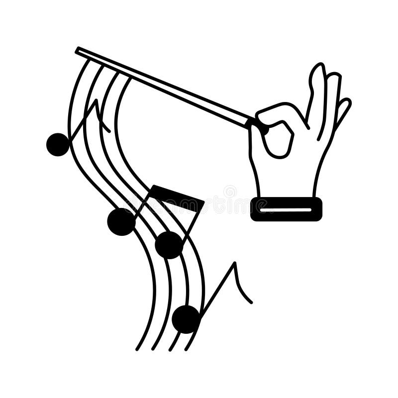 Orchestra Director stock vector. Illustration of vector - 338658856