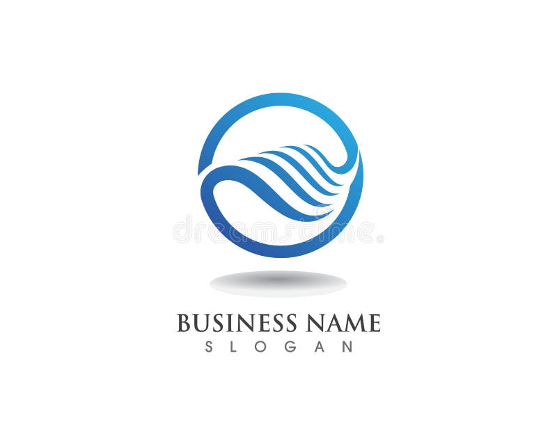 Wave and Sun Nature Logo and Symbols Template Icons Stock Vector ...