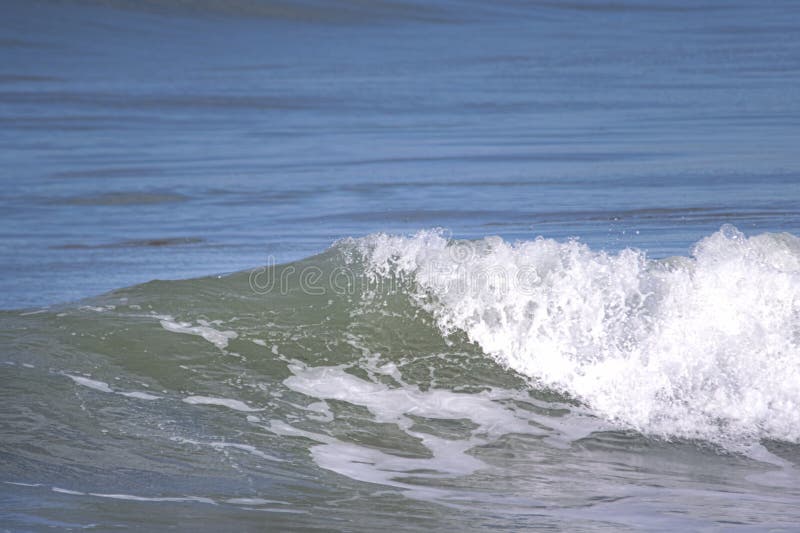 Wave Near the Seashore Blue Water Stock Image - Image of wave, break ...