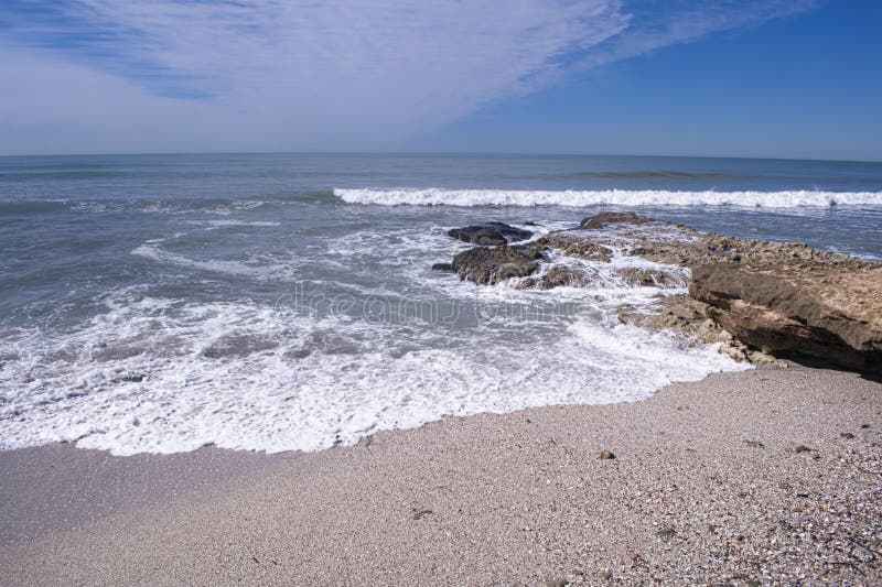 Wave Near the Seashore Blue Water Stock Image - Image of nature, wave ...