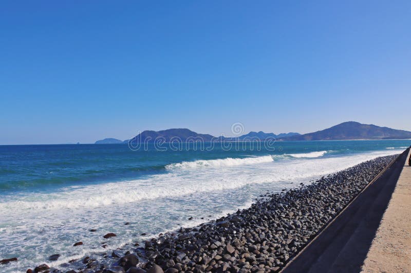 Wave and ocean stock image. Image of cloud, terrain - 270235947