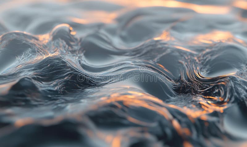 A Wave in the Ocean with a Lot of Bubbles Stock Illustration ...